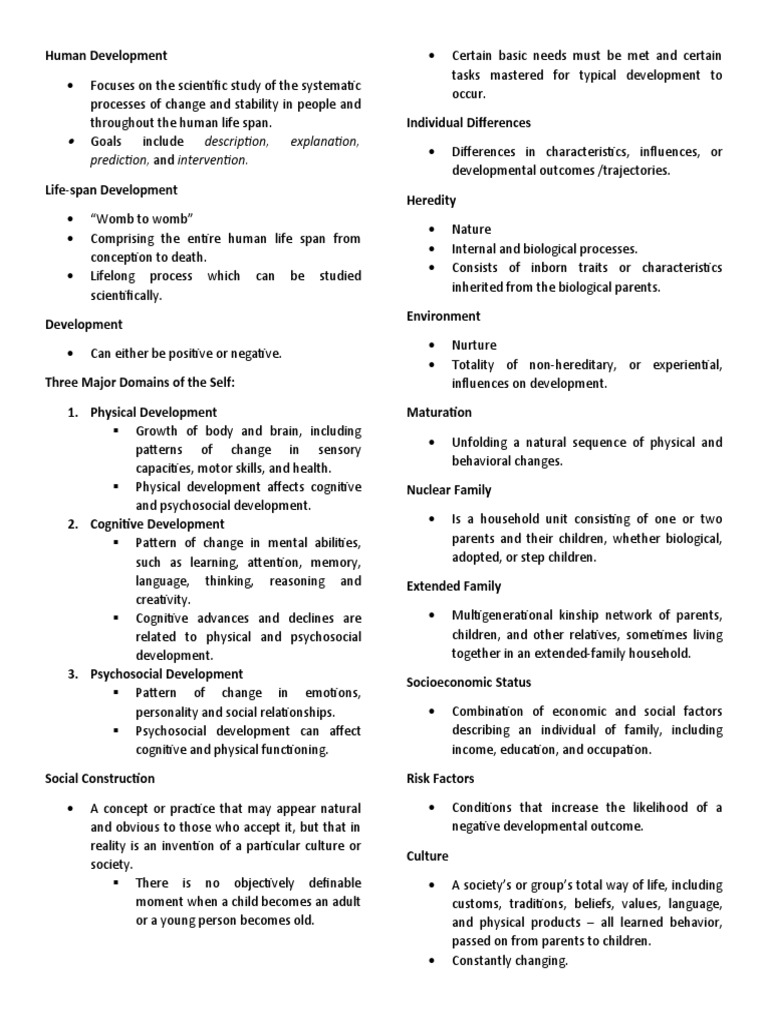 Developmental Psychology Papalia Summary | PDF | Developmental ...