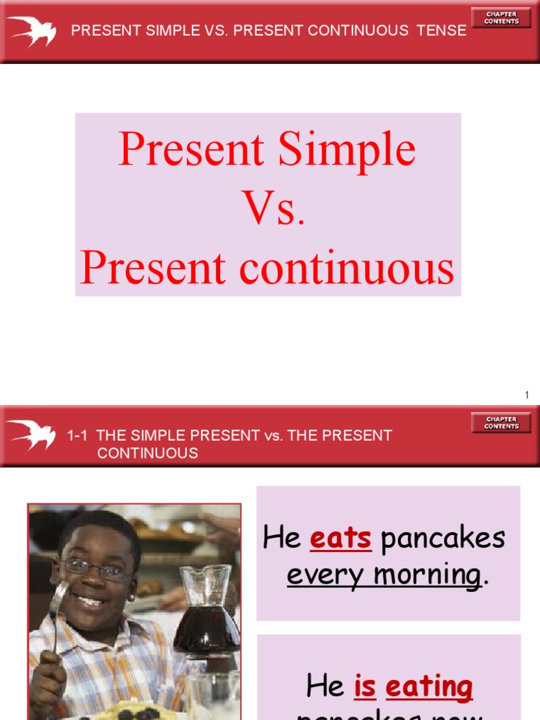 Present Simple vs. Present Continuous | PDF