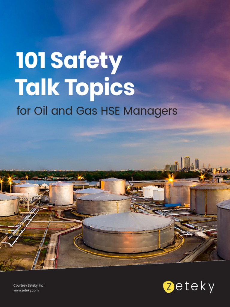 Safety Talk Topics for Oil & Gas HSE | PDF | Hyperthermia | Personal ...