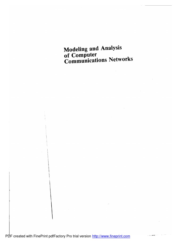 Modeling And Analysis Of Computer Communication Networks Pdf Computing Computer Science