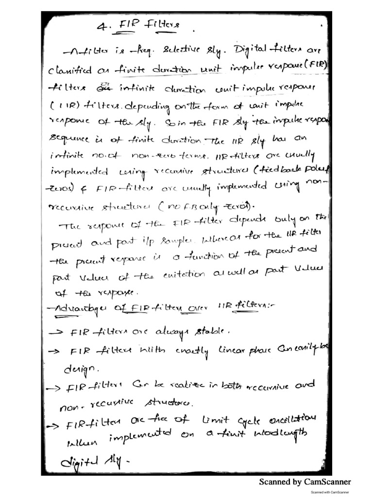 DSP C16 - Unit-4 | PDF