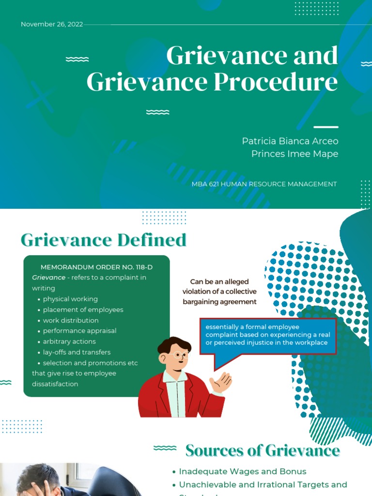 Grievance and Grievance Procedure | PDF | Employment | Labor Relations