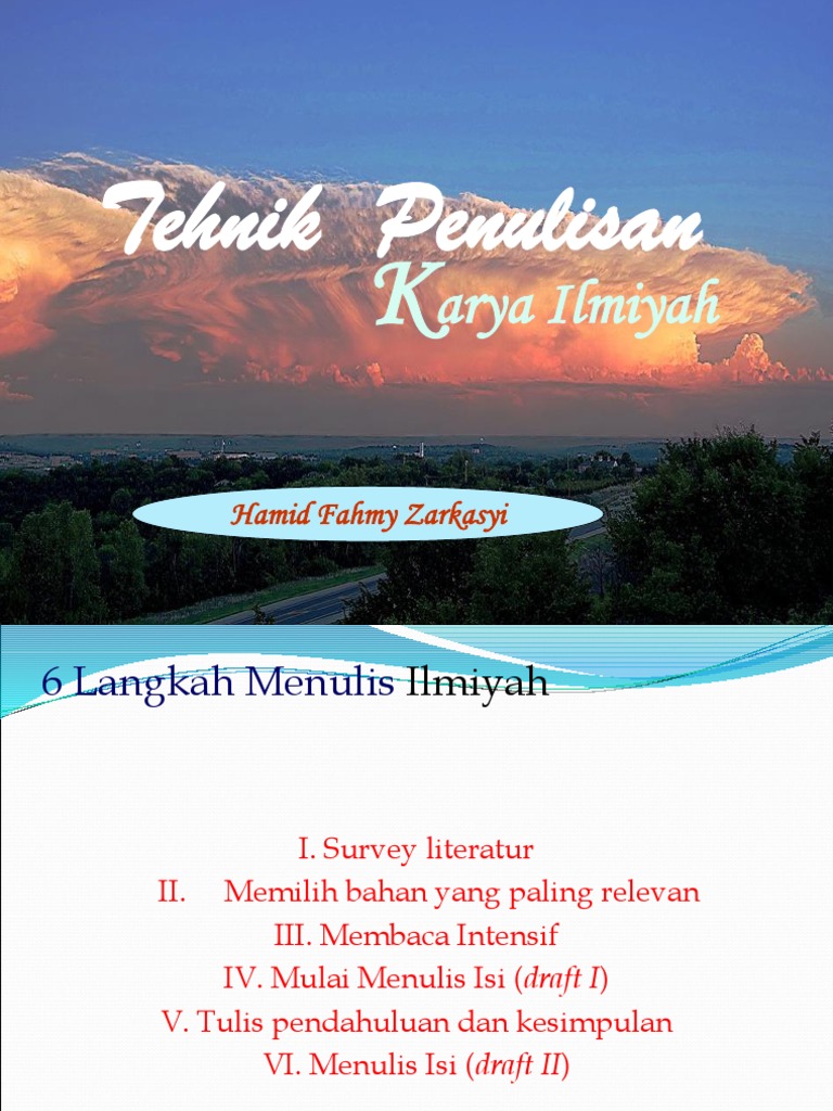 Prof Hamid - Penulisan Karya Ilmiah | PDF