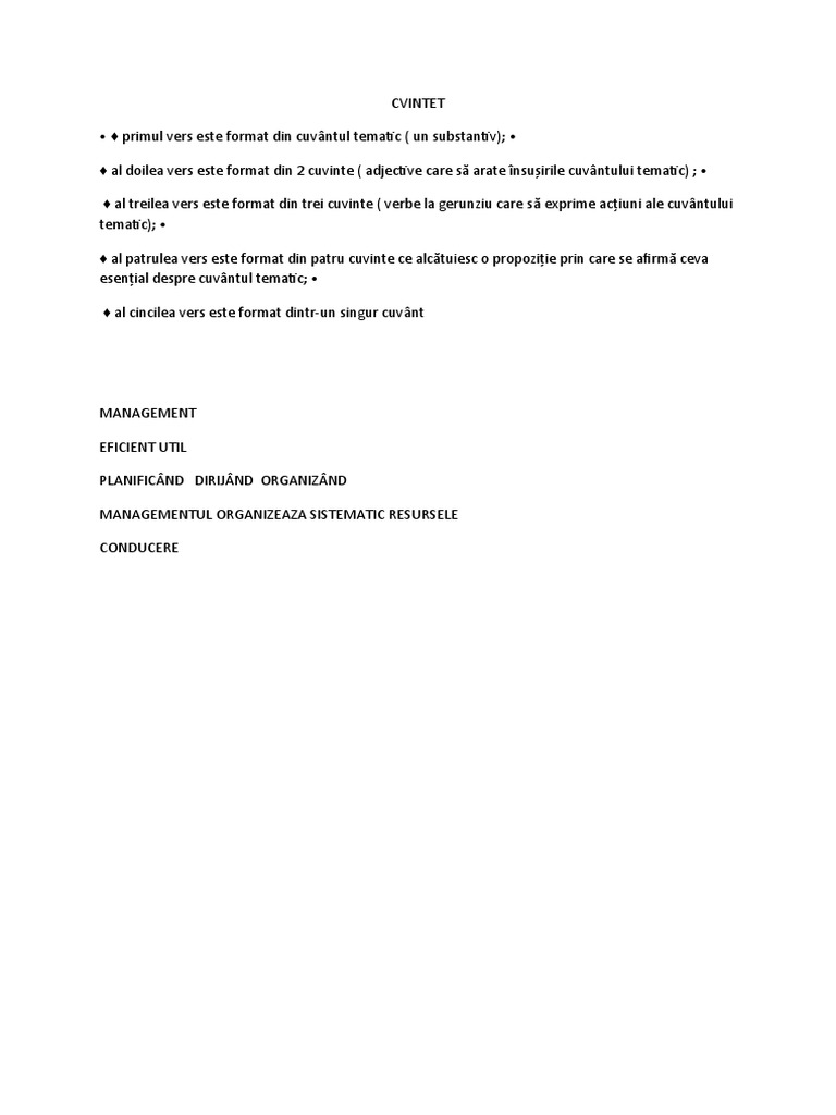 Cvintet Management | PDF