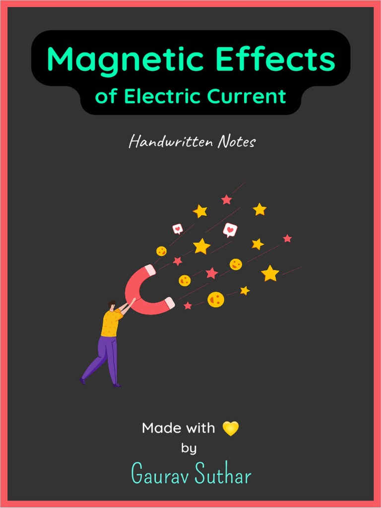 Magnetic Effects of Electric Current Notes | PDF | Alternating Current ...