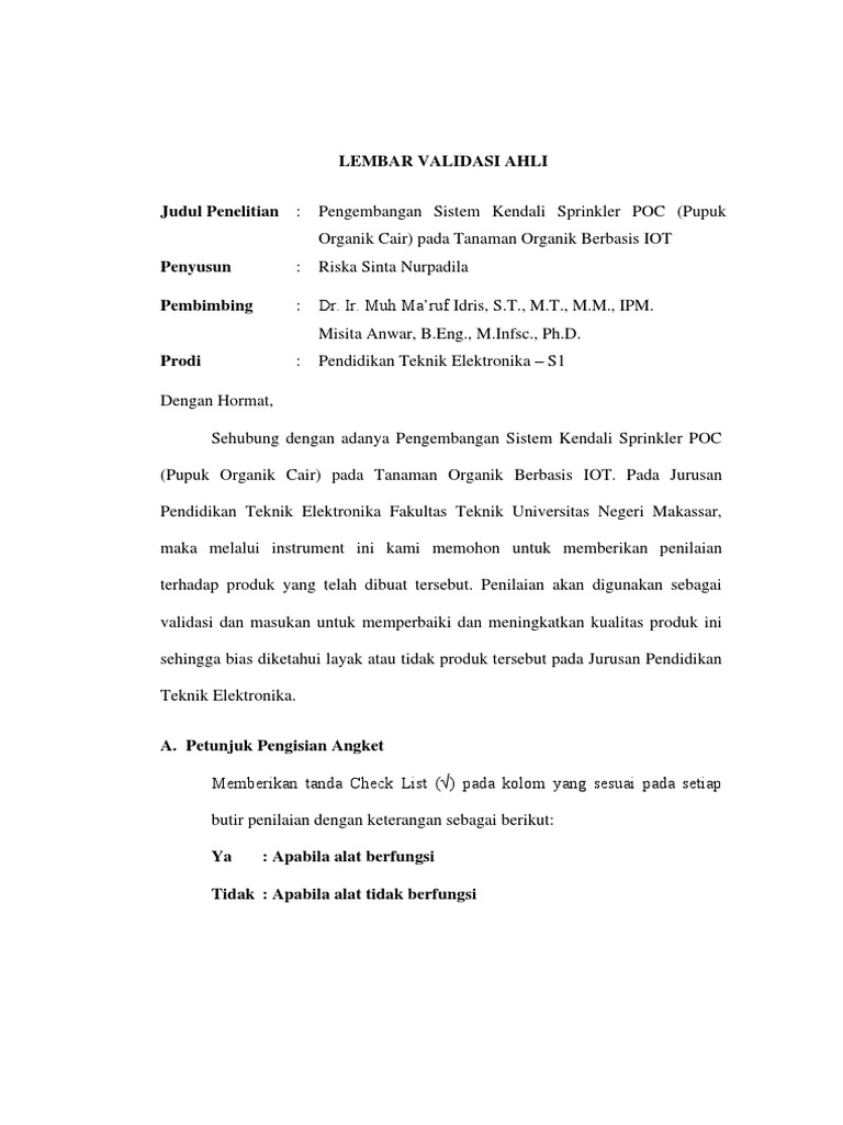 Lembar Validasi Ahli 2 Pdf