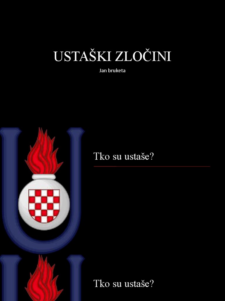 Ustaški Zločini - Jan Bruketa 8.c | PDF
