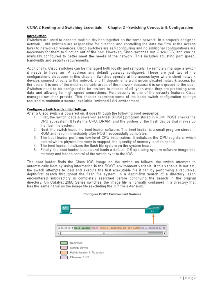 CCNA 2 Routing and Switching Essentials Chapter 2 | PDF | Secure Shell | Duplex (Telecommunications)