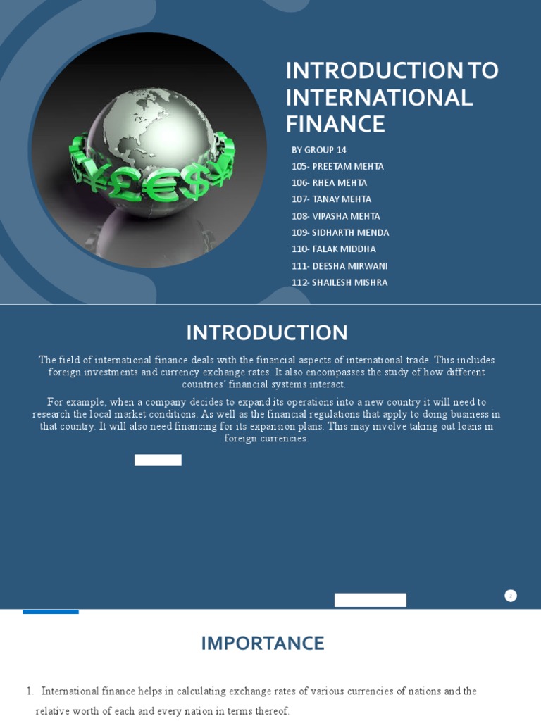 Introduction To International Finance | PDF | International Finance ...