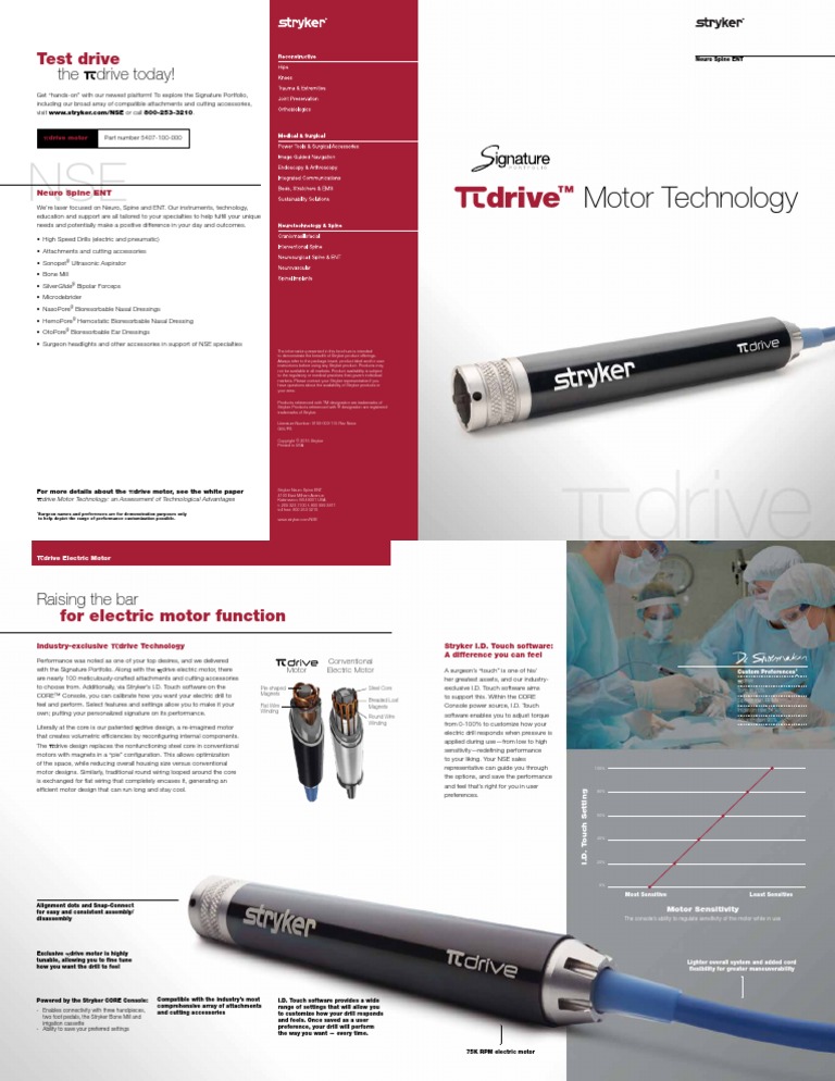 Pi Drive Motor Brochure | PDF | Electric Motor | Drill
