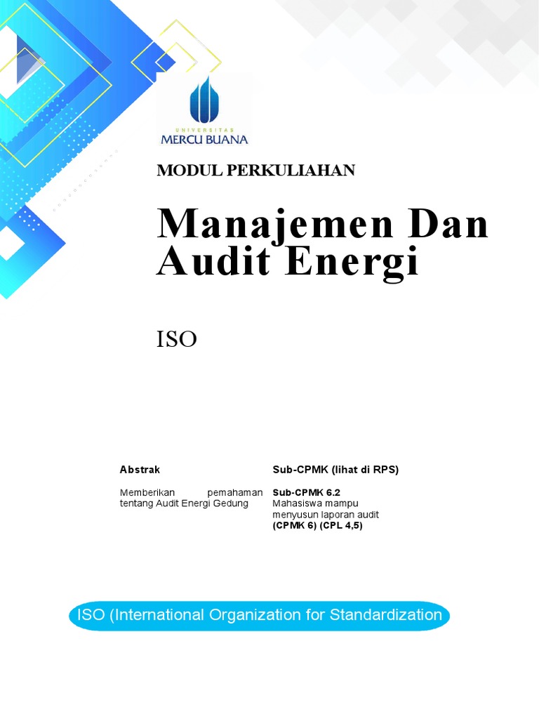 Modul 15 Managemen Audit Energi | PDF