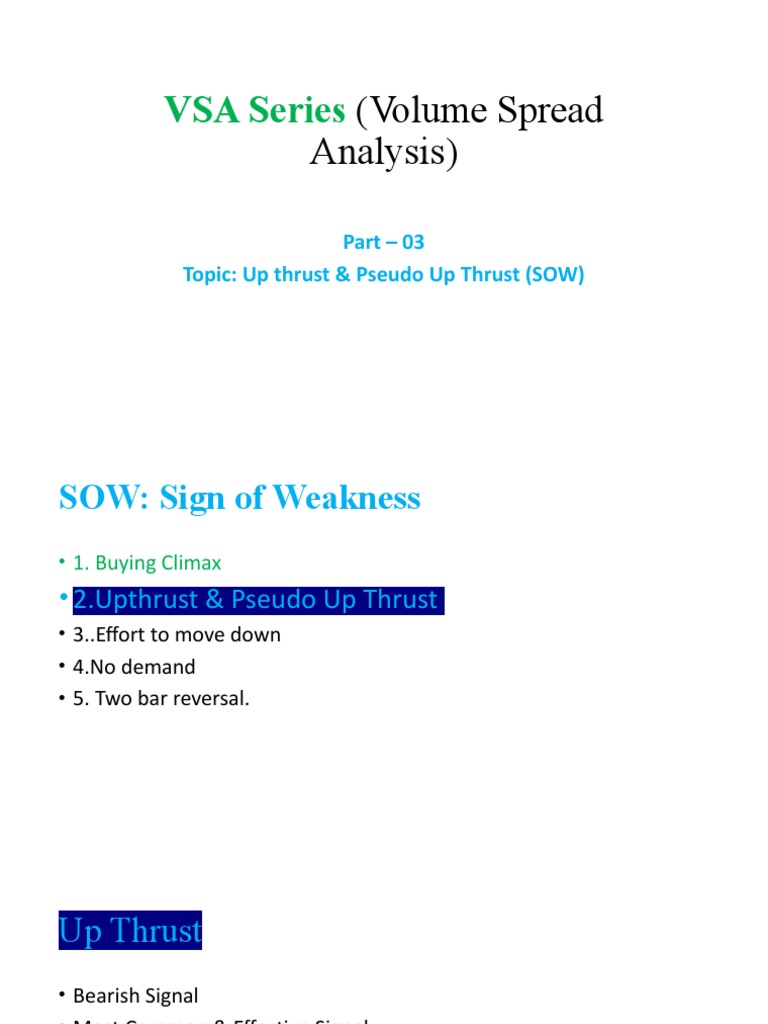 Ut - Bar (Volume Spread Analysis) | PDF