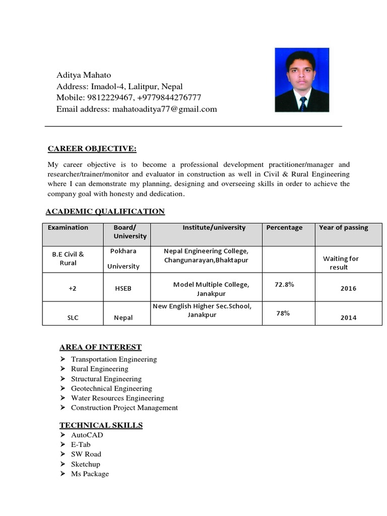 Aditya CV | PDF