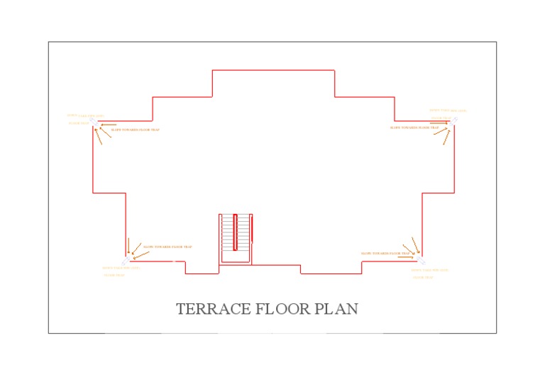 Terrace Floor Plan: Down Take Pipe (DTP) Floor Trap Down Take Pipe (DTP ...