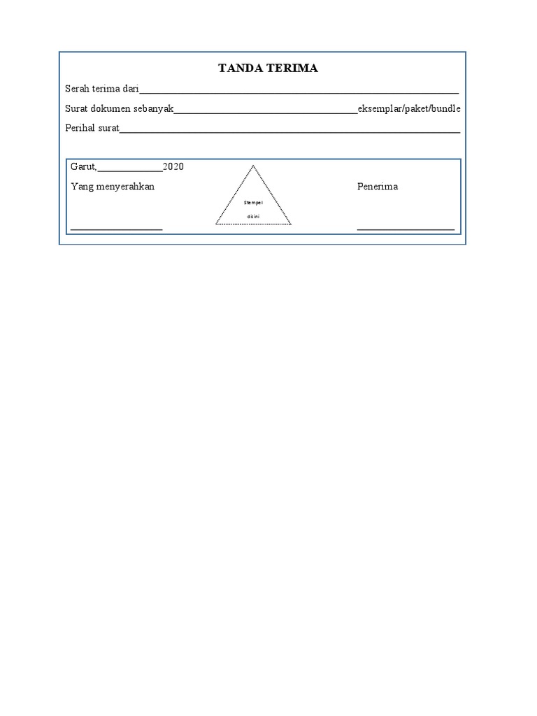 TANDA TERIMA Dan KWITANSI | PDF
