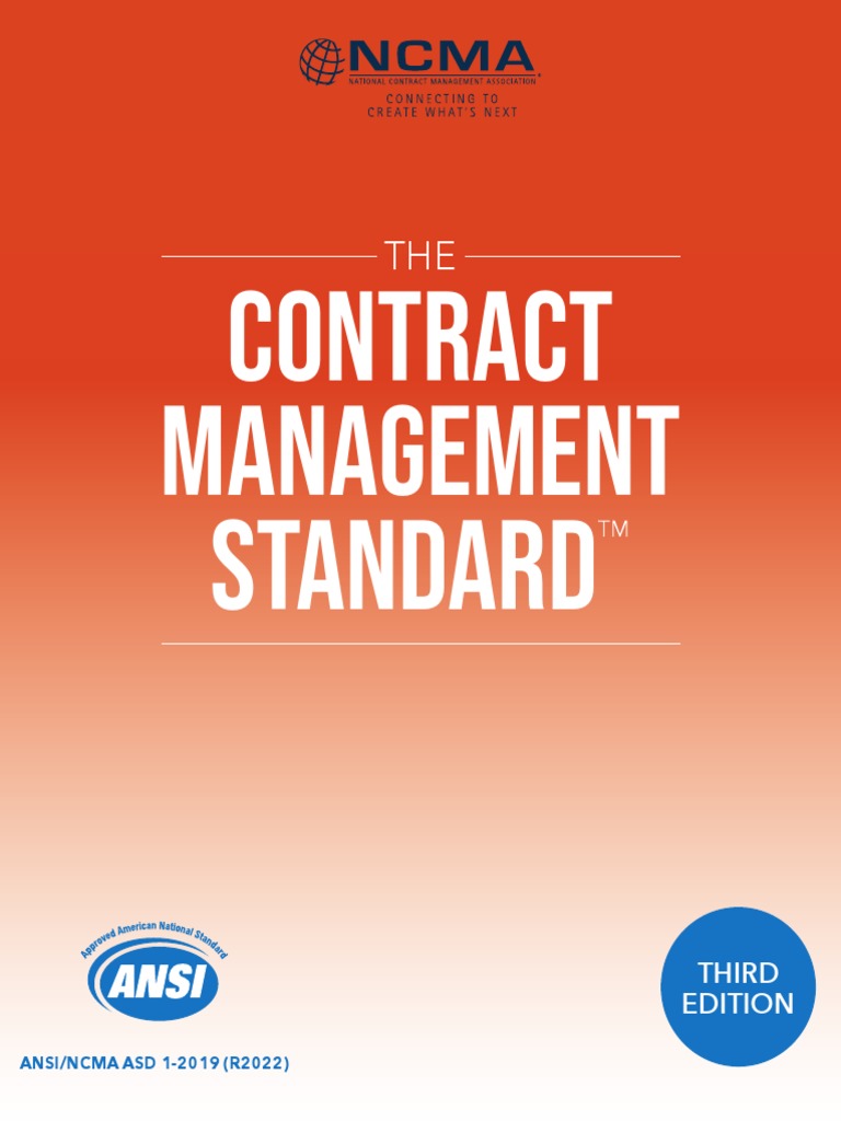 Ansi-Ncma Asd 1-2019 (R2022) | PDF | Sales | Procurement