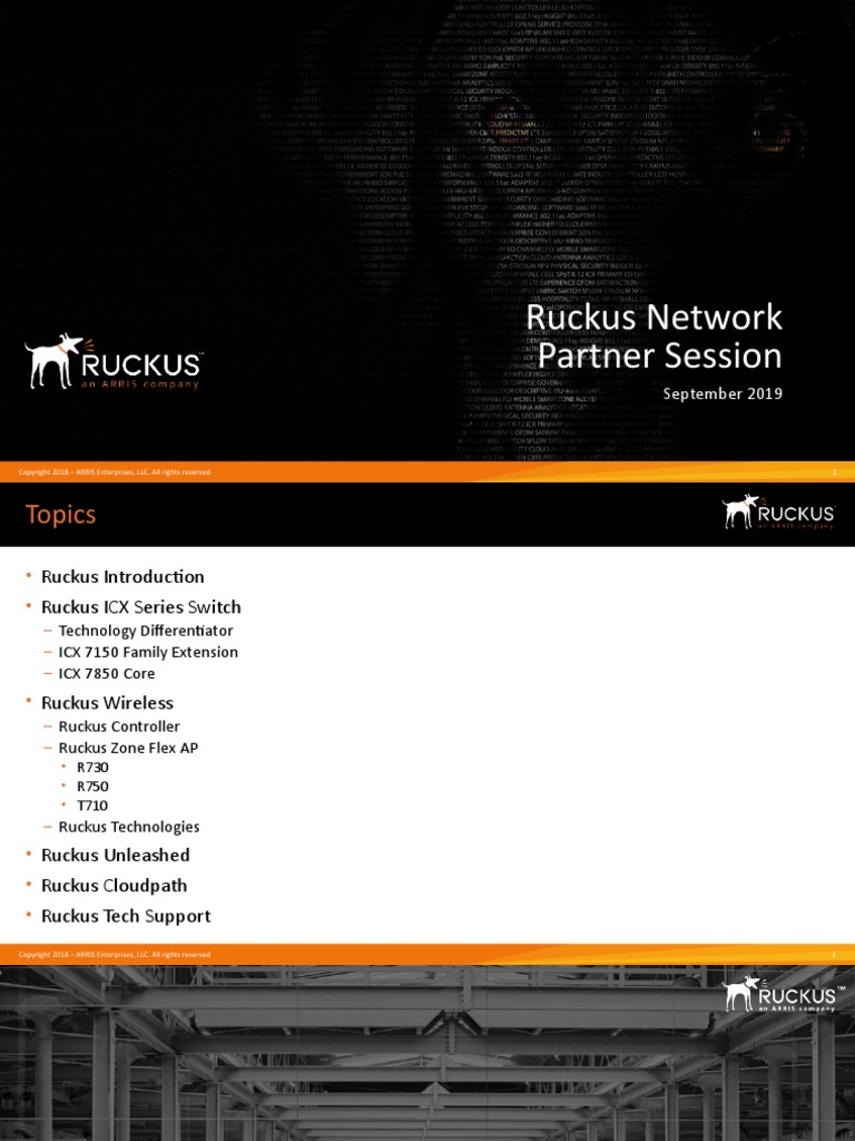 Ruckus PES 2019 | PDF | Network Switch | Computer Science