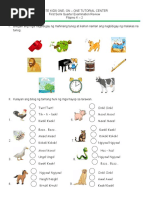 Letrang CC Kindergarten Worksheets | PDF