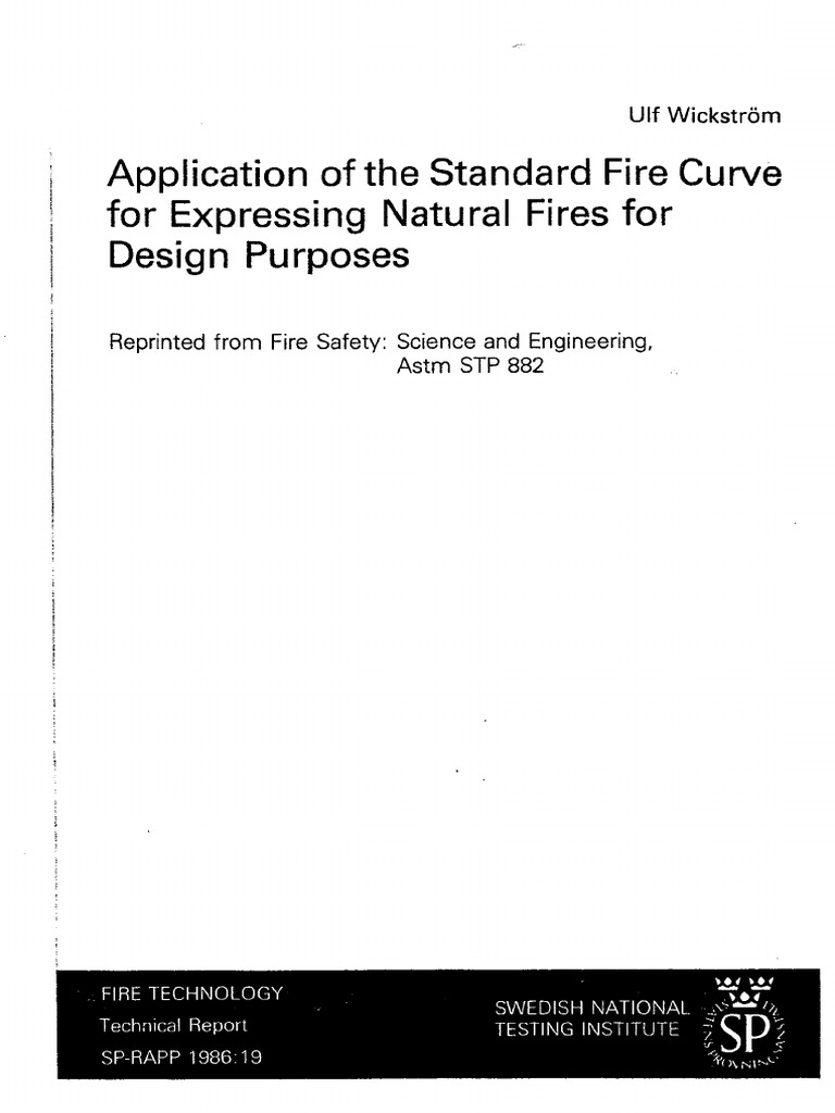 Application of The Standard Fire Curve For Expressing Natural Fires For ...