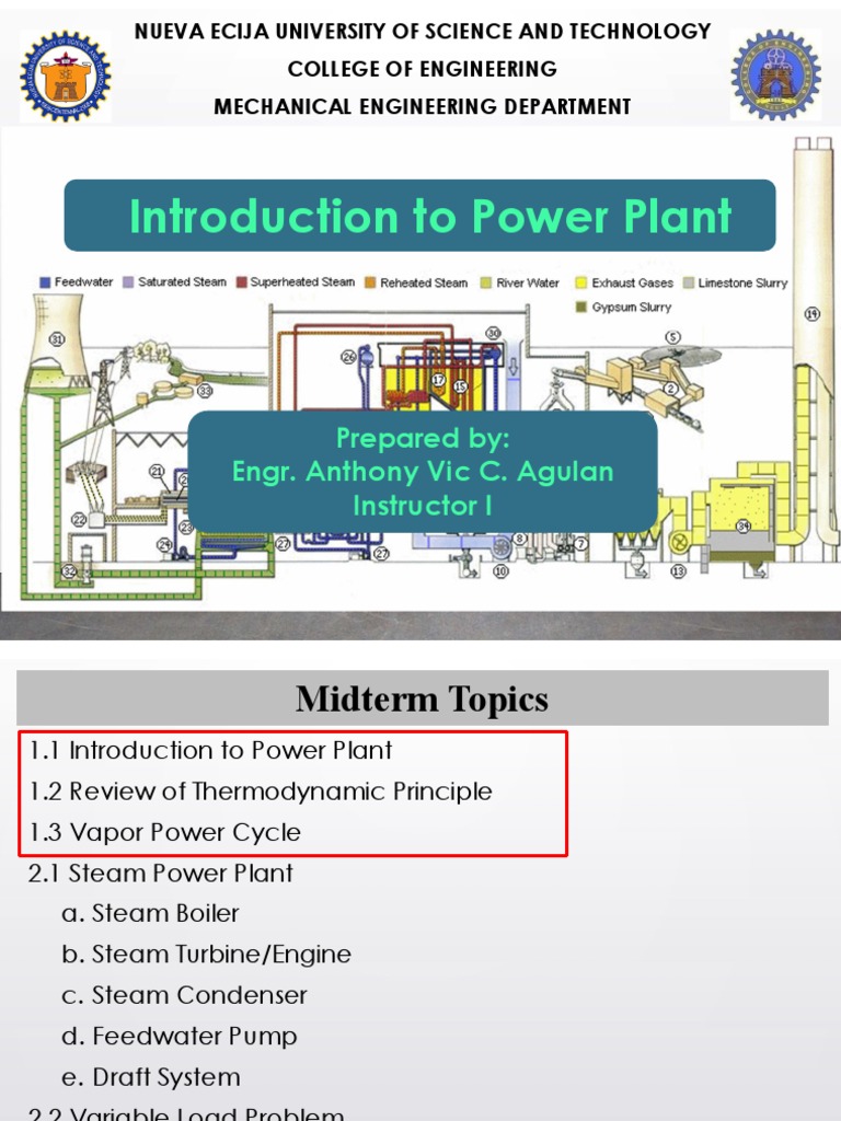 Introduction to Power Plant Concepts | PDF | Power Station | Steam