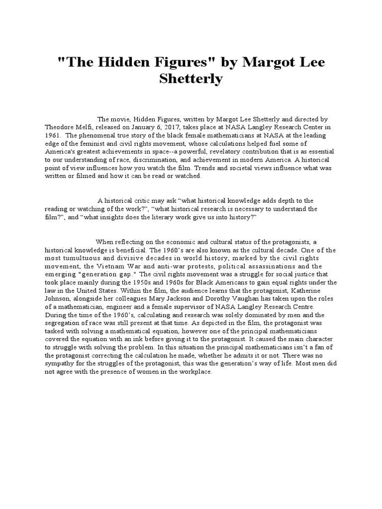 Hidden Figures | PDF | Hidden Figures