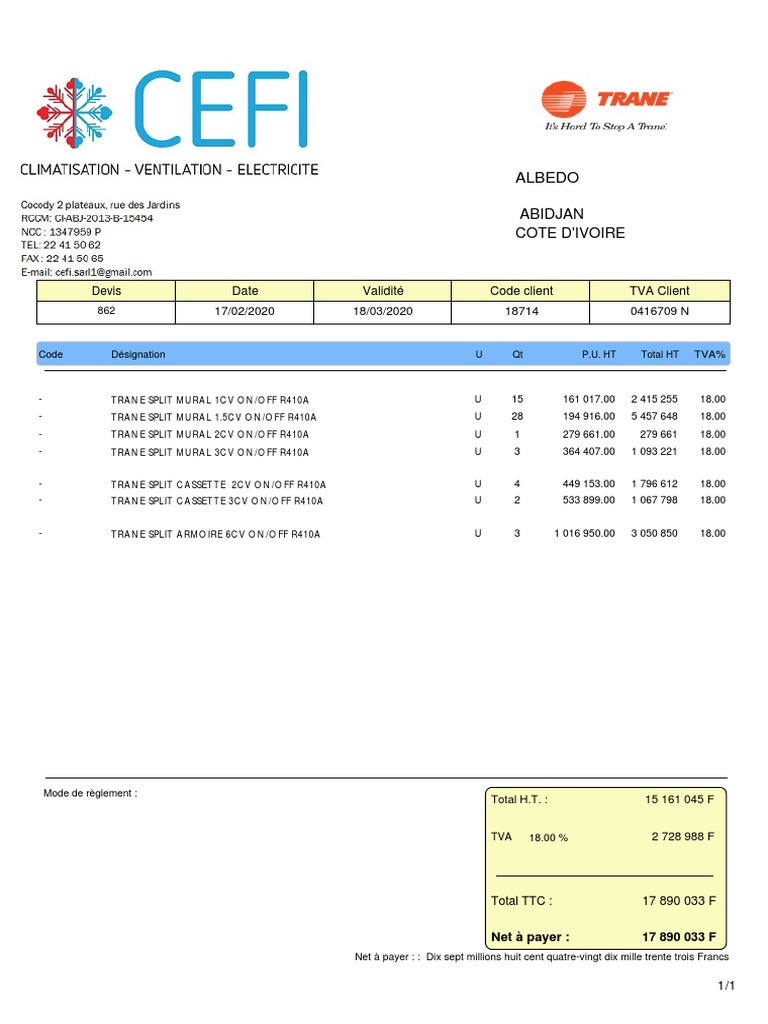 Trane | PDF | Impôts | Sodles