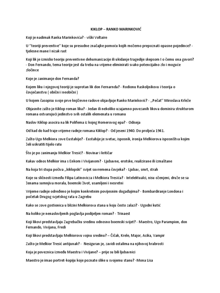 Kiklop - Kartice | PDF