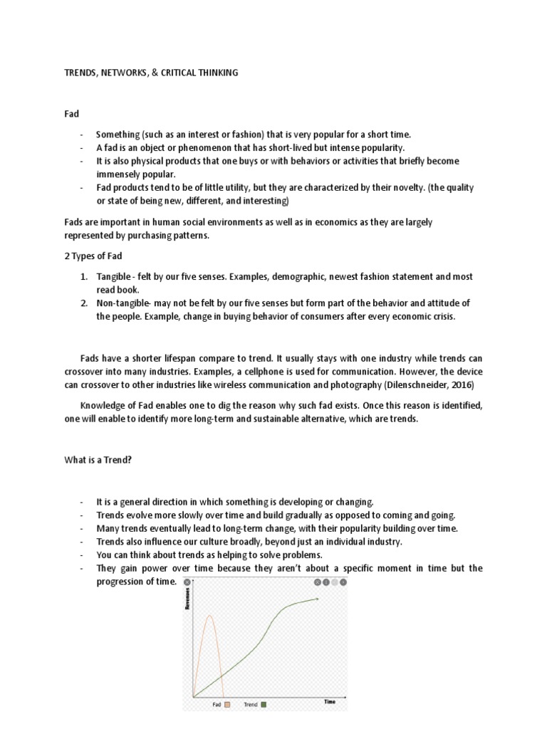 TRENDS V FAD | PDF | Behavior | Psychological Concepts