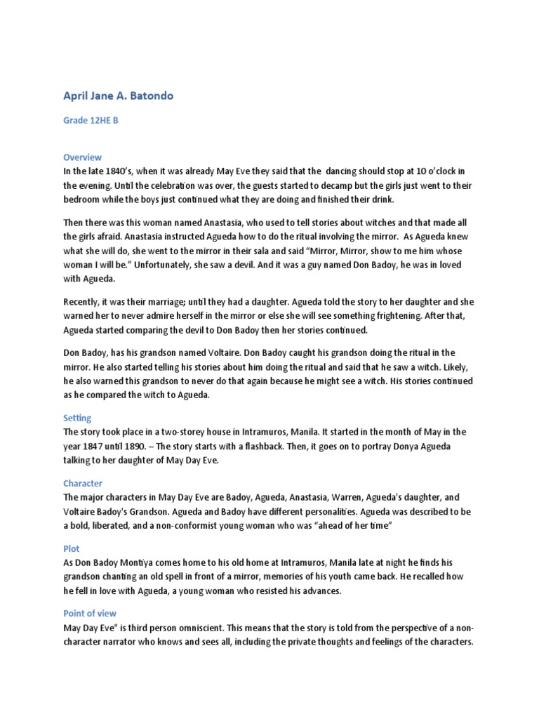 Filipino Story | PDF | Narration