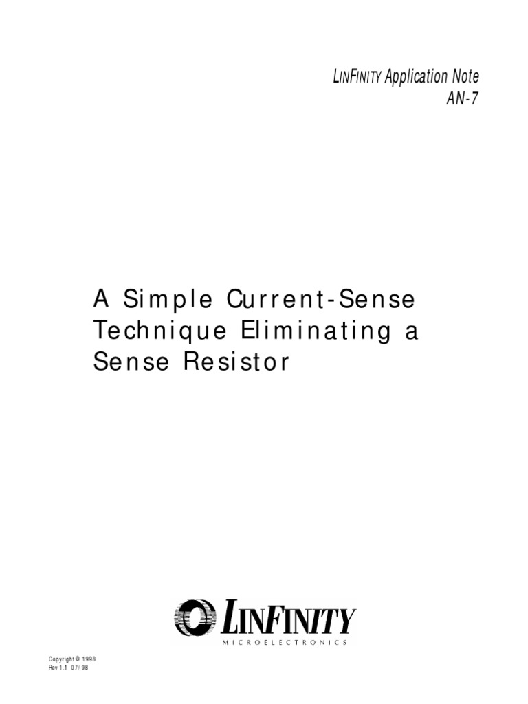 A Simple Current-Sense Technique Eliminating A Sense Resistor | PDF ...