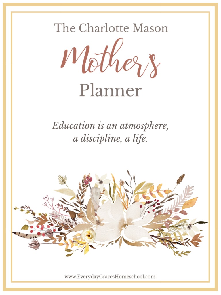 Charlotte Mason Mother's Planner | PDF