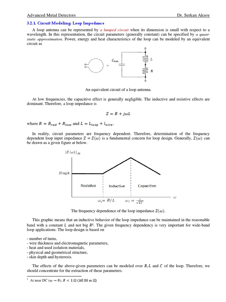 An Equivalent Circuit of A Loop Antenna | PDF | Antenna (Radio) | Inductance