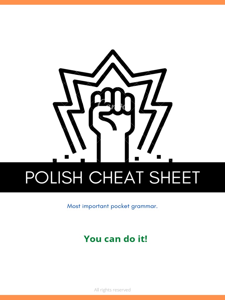 Polish Cheat Sheet | PDF Polish Cheat Sheet | PDF