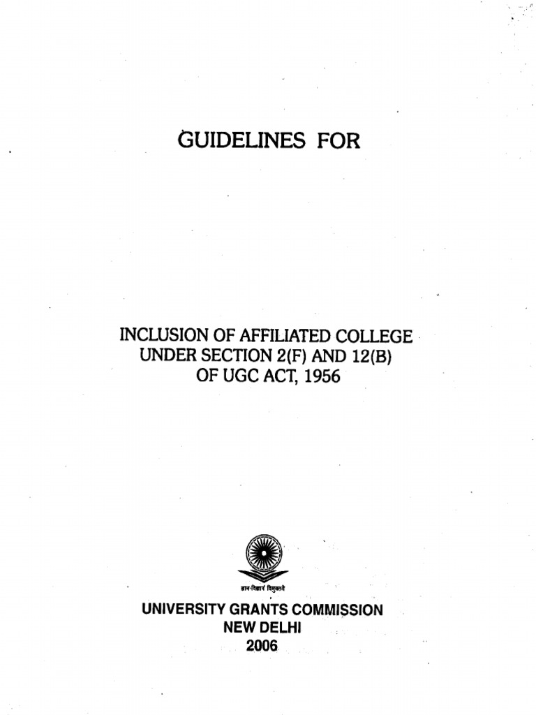 UGC Act 1956 | PDF