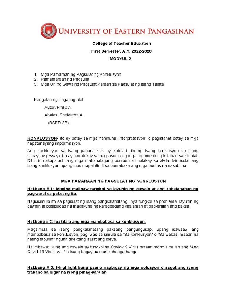 MODYUL 2 - Malikhaing Pagsulat | PDF