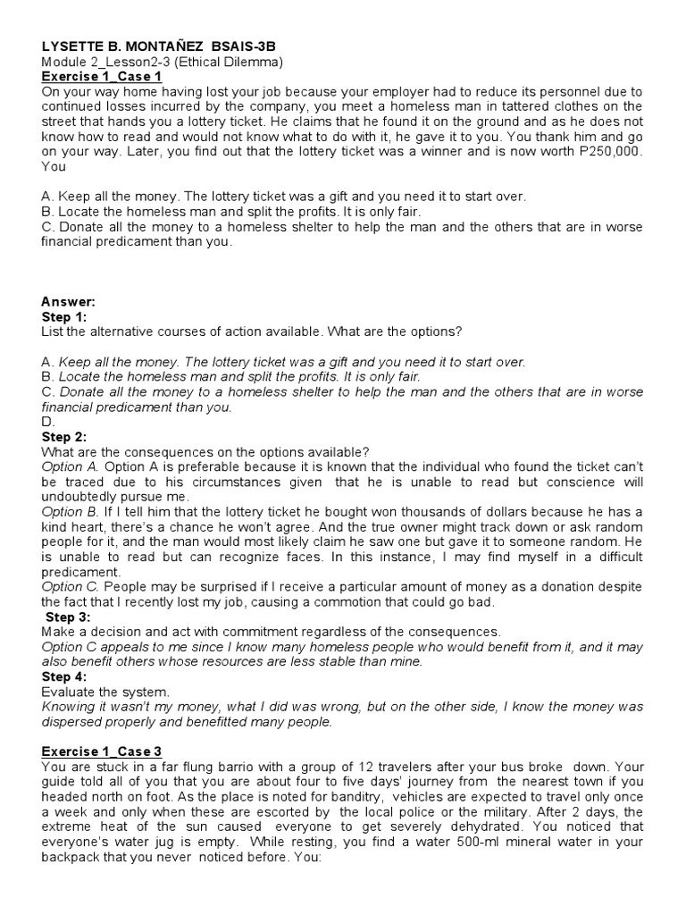 Module 2 Lesson 2-3 | PDF
