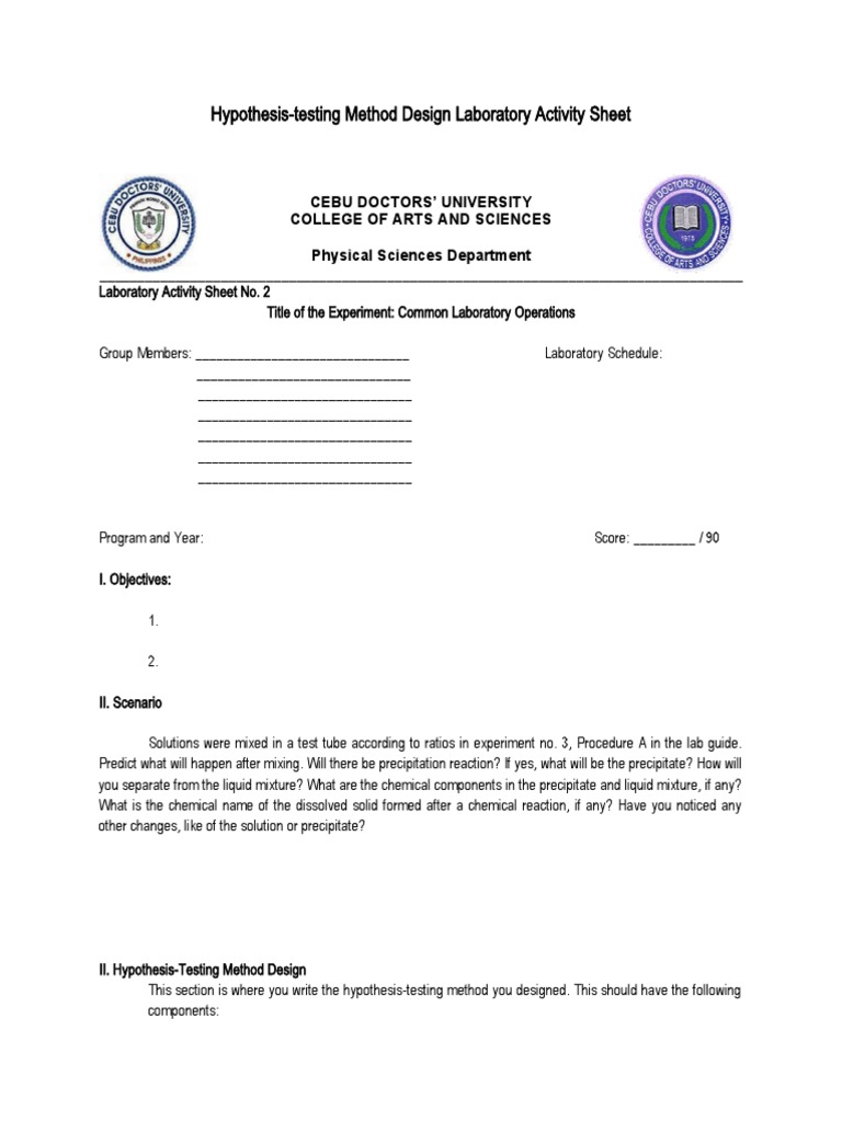 3 LAB ACTIVITY SHEET 3 Precipitation and Solubility 1 | PDF ...