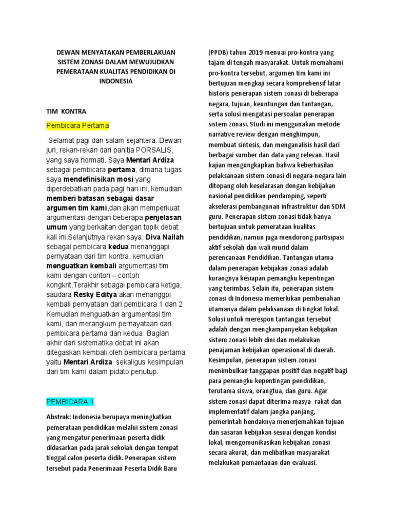 Mosi 5 (Kontra) | PDF | Karier & Perkembangan | Ilmu Sosial