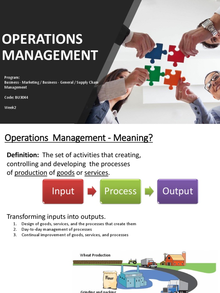Week 2 - BU3044 - Operations Managemnet | PDF | Strategic Management ...