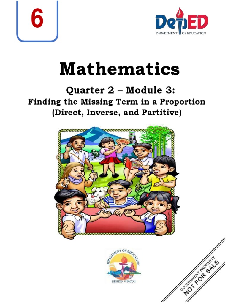 Math 6-Q2-M3-1 | PDF | Ratio