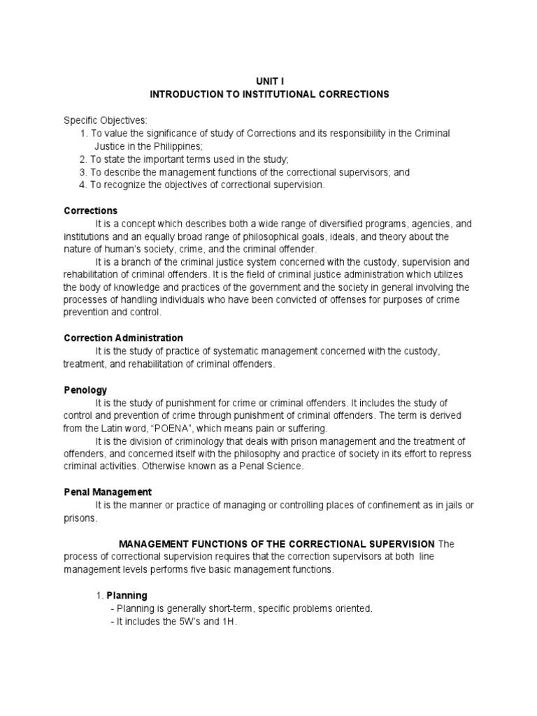 CA1 Institutional Correction Notes (1) 710465729 | Download Free PDF ...