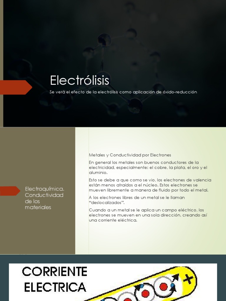 Electrolisis | PDF | Electrodo | Redox