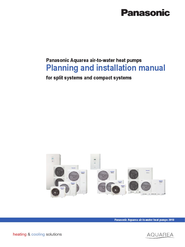 A2W 2018 DesignManual | PDF | Water Heating | Air Conditioning