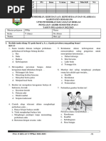 Latihan Soal Pend - Pancasila (Sejarah Perumusan Pancasila) | PDF