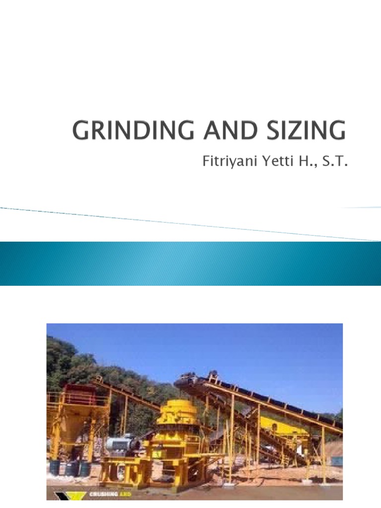 Teknik Grinding dan Sizing | PDF | Griya & Taman
