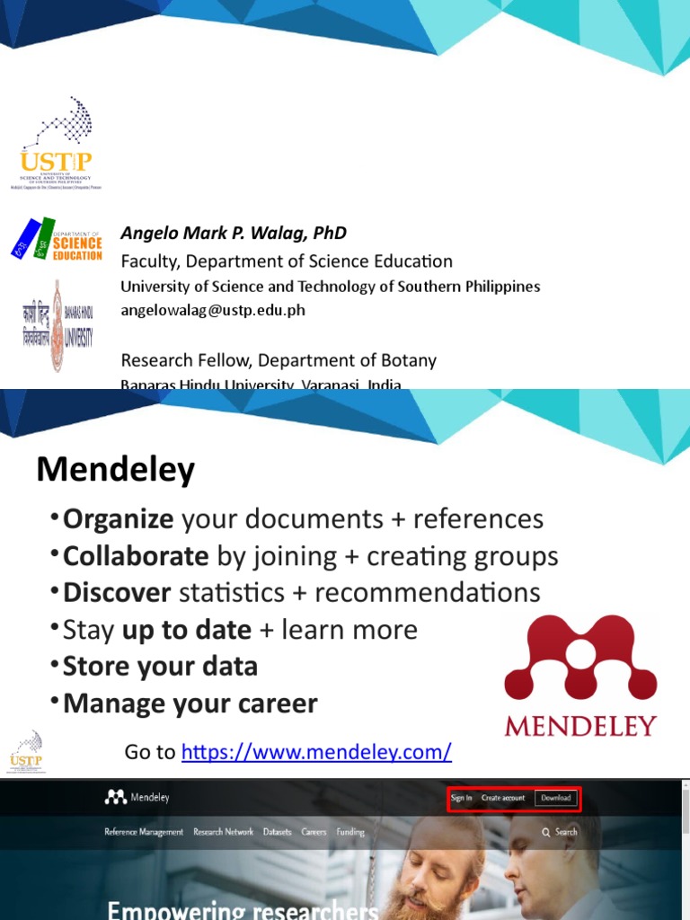 Using Mendeley Research 7 | PDF