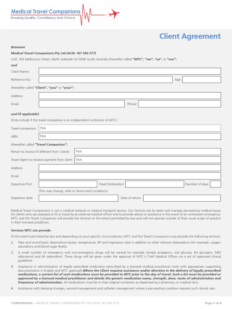 1 MTC Client Agreement Form | PDF | Contractual Term | Legal Liability