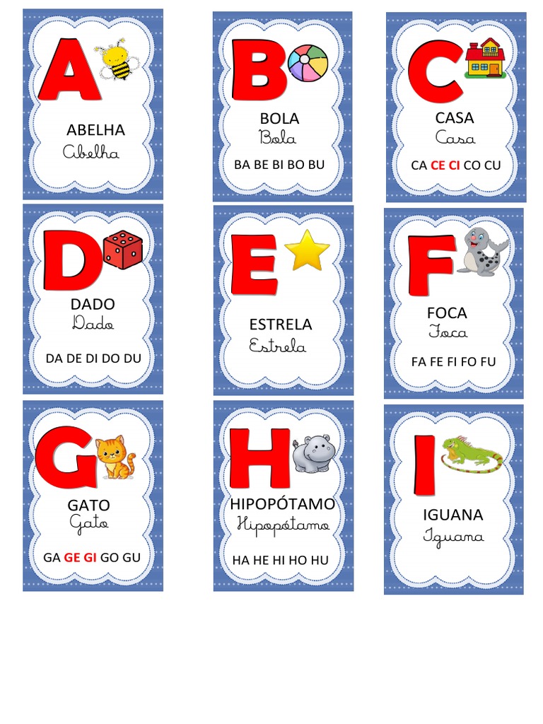 Chaveiro Alfabeto Ilustrado | PDF