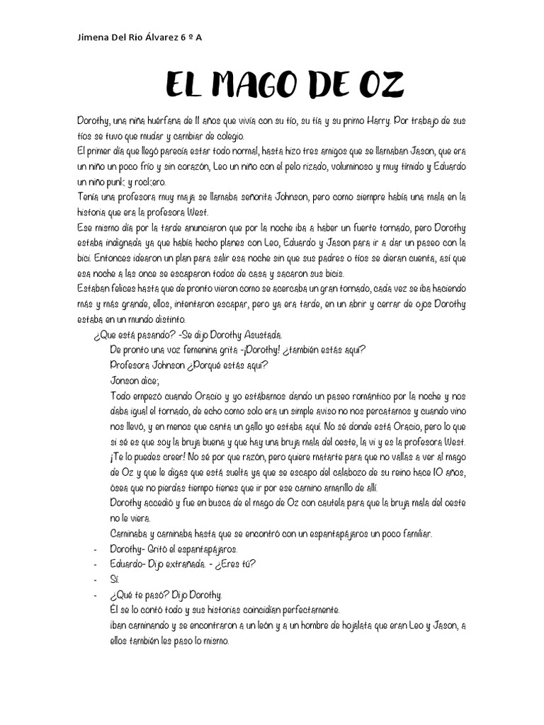 El Mago de Oz | PDF