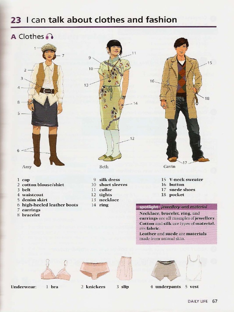 I Can Talk About Clothes and Fashion | PDF